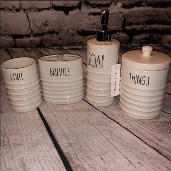 Rae Dunn | Bath | Nwt Rae Dunn 4pc Bathroom Set | Poshmark